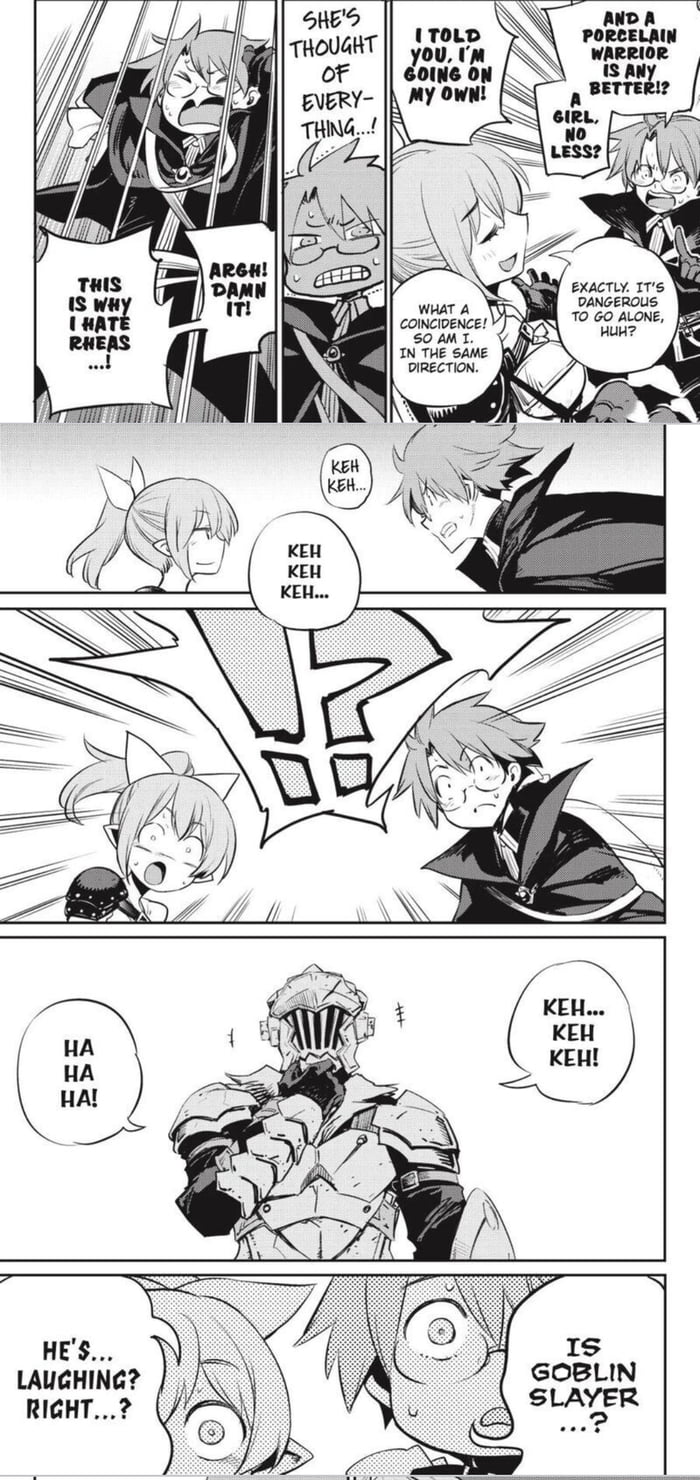 Goblin Slayer laughing - 9GAG