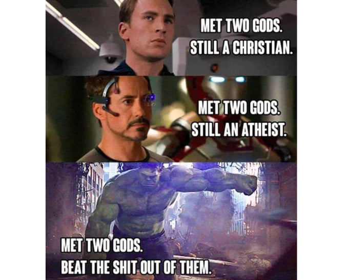Is Tony an atheist ? - 9GAG
