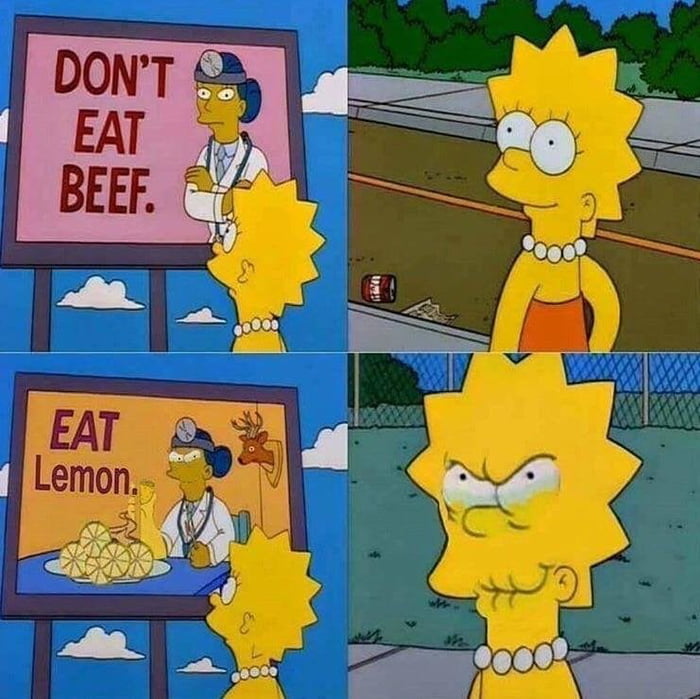 Show me your best Simpsons lemons meme - 9GAG