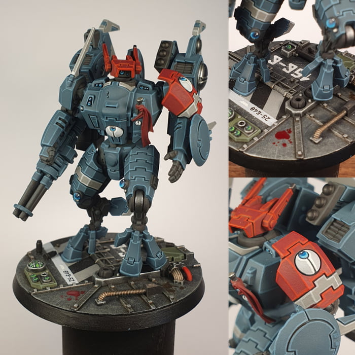 Coldstar commander. Base is made with Astra bits and plastic card. - 9GAG