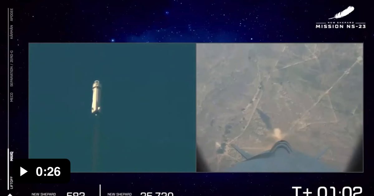 Blue Origin capsule blasts away from booster after anomaly during ...