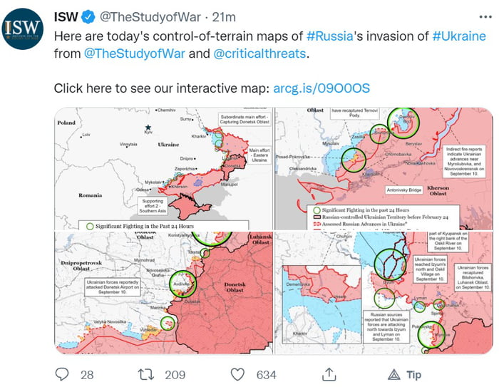 ISW update (Institute for the Study of War) - 9GAG