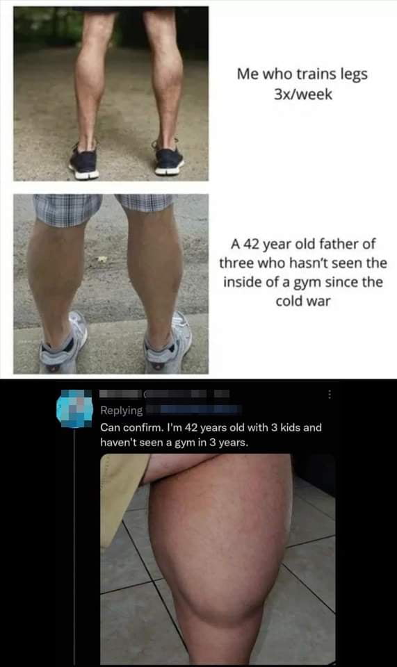 Dad calves - 9GAG
