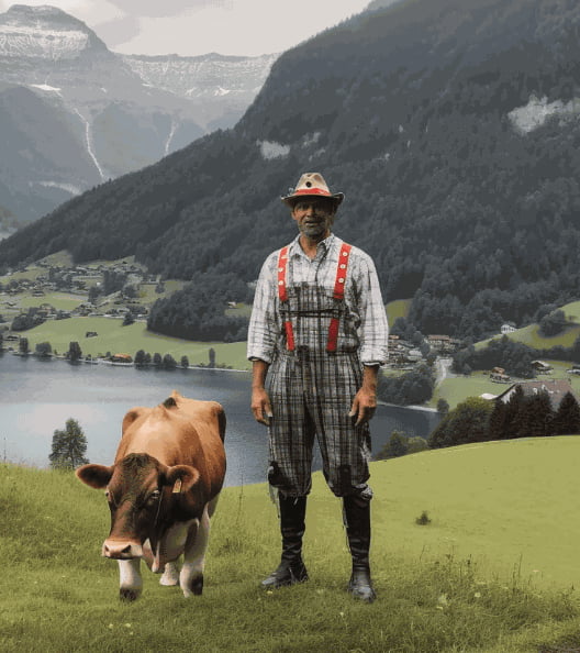 OK, last one - Swiss guy according to AI. Easy to find others - 9GAG