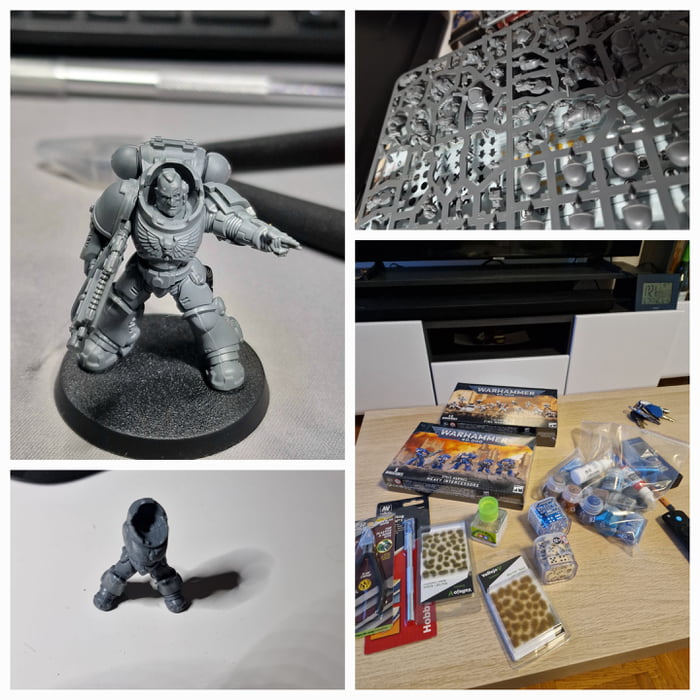 Put together my 1st w40k mini. Its so tiny - 9GAG