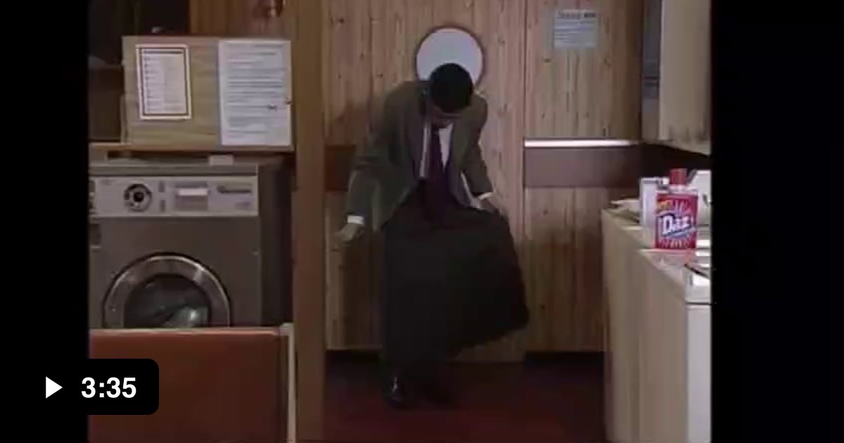 Mr. Bean laundry scene - 9GAG