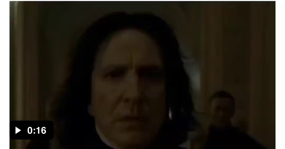 Indian movie "Animal" bgm suits perfect for Snape's.... - 9GAG