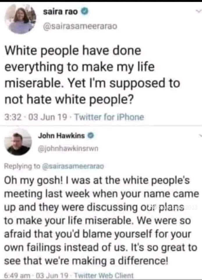 White ppl meeting - 9GAG