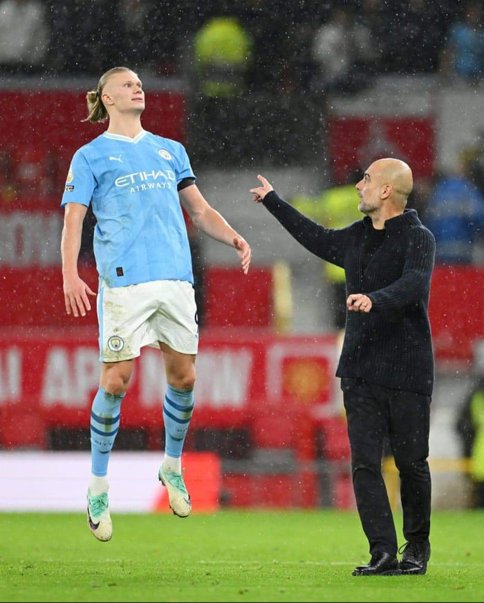 Pep using the Force to coach the players. - 9GAG