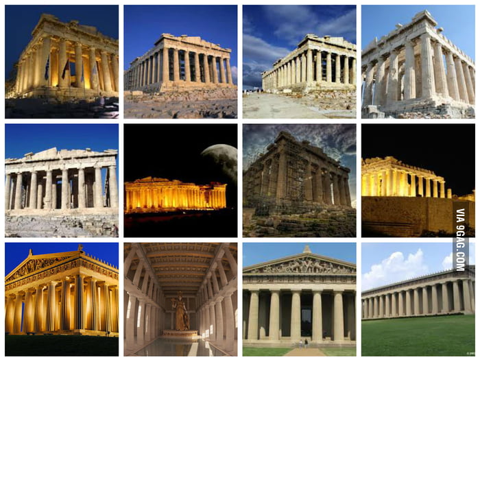 The old and the new Parthenon - 9GAG