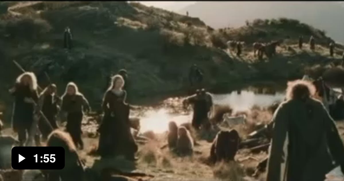 A scene from lord of the rings extended edition i thought was worth ...