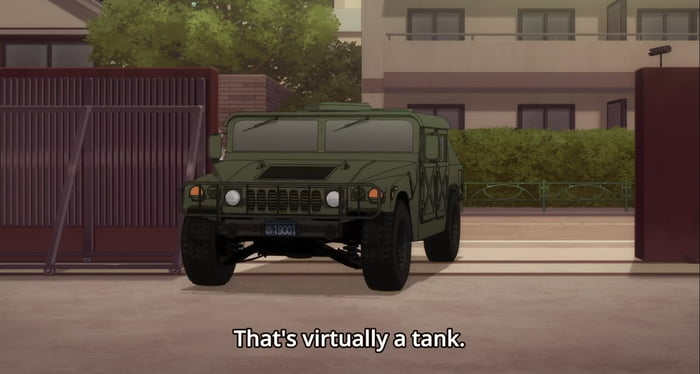 Cars in non-car anime #29. anime: millionaire detective. car: AM ...
