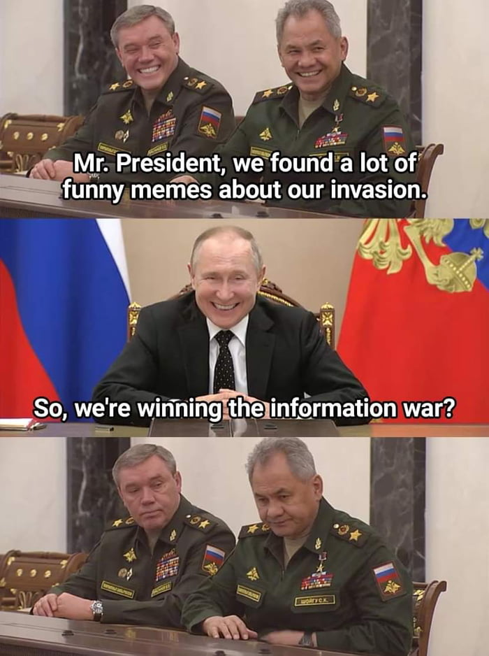 Military reporting war activity at 9gag to Putin. Russian bots do ...