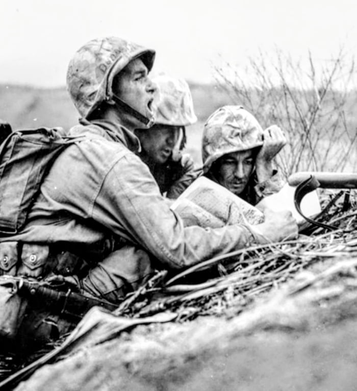 At a forward observation post, Marine spotters have located the exact ...