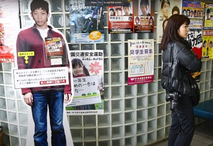 In Japan they apparently use full sized cardboard standees as wanted ...