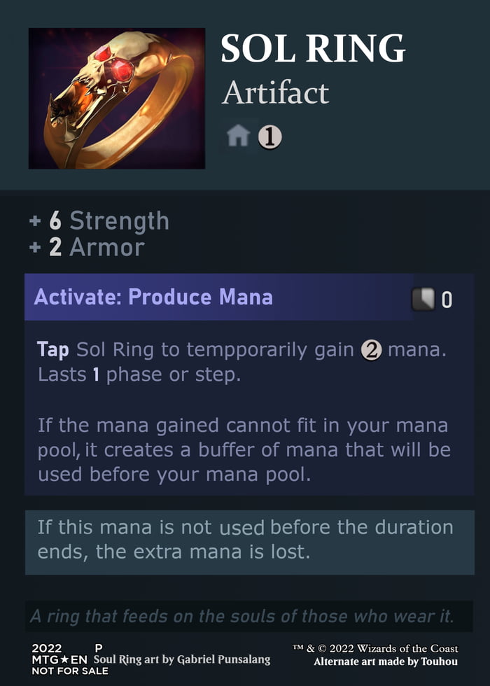 Magic the Gathering X Dota2 Soul Ring - 9GAG
