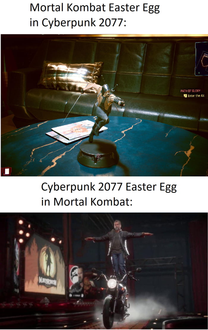 Cyberpunk X Mortal Kombat Easter Eggs - 9GAG