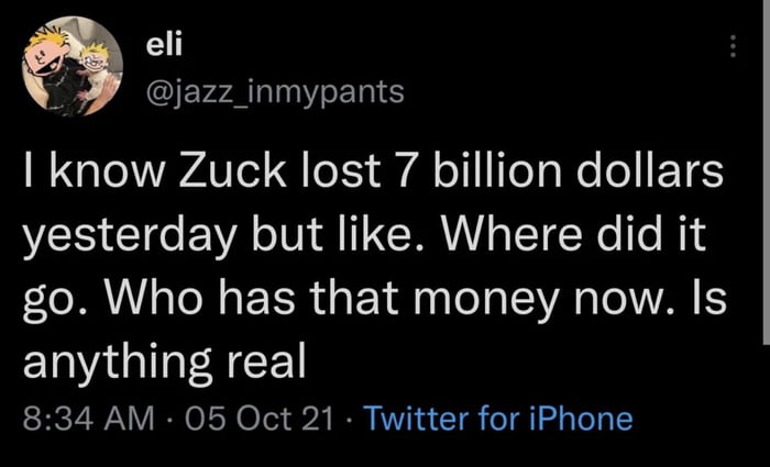 Money's not real - 9GAG