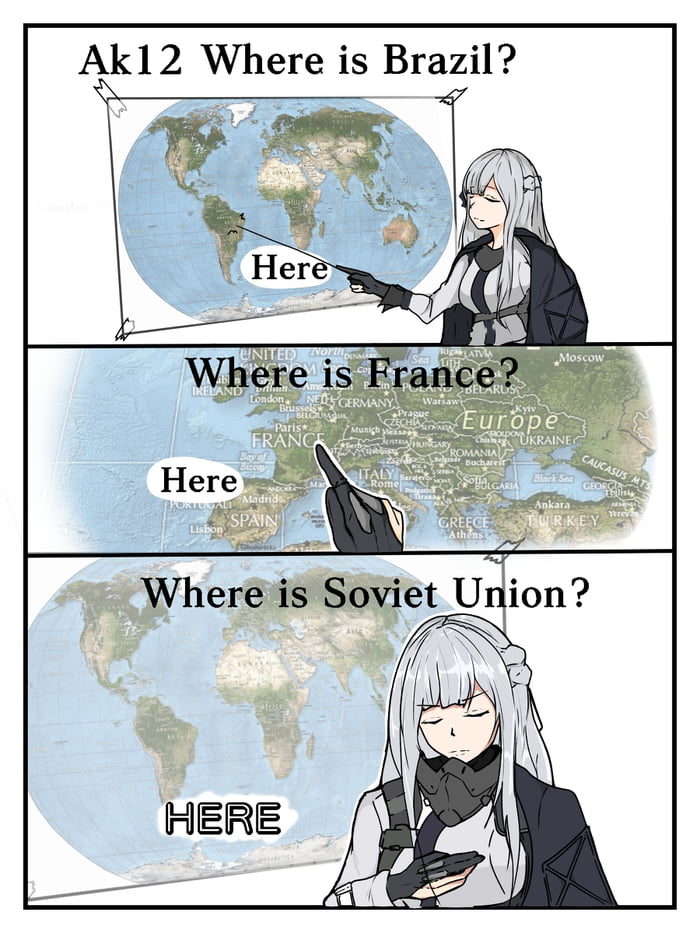 Girls Frontline Comic No.73: Geography with AK-12 - 9GAG
