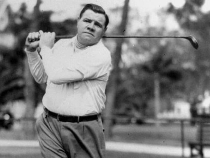 On this day in 1895, golfing legend George Herman Ruth was born. - 9GAG