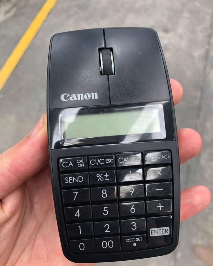 The Canon X Mark | Mouse Slim: a 3-in-1 mouse, calculator, and keypad ...