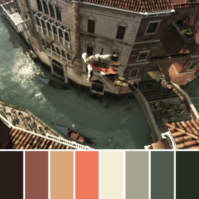 Assassin's Creed 2 - Colors Chart - 9GAG