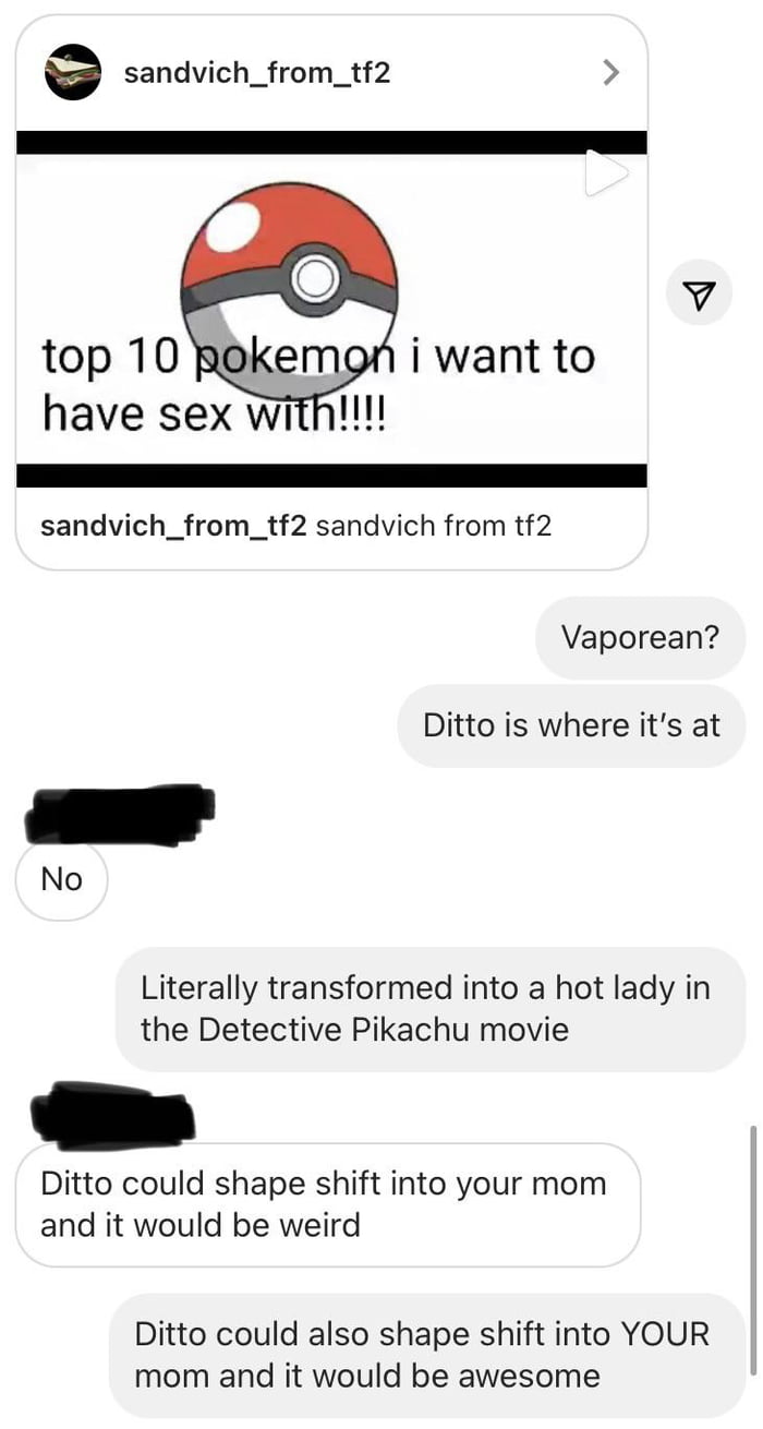 “Ditto, transform into this!” - 9GAG