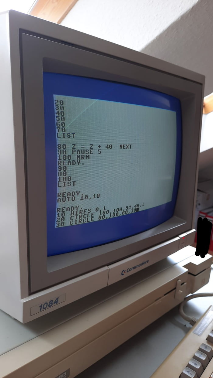 Good old days. Simons' Basic on a Commodore 128d, Commodore 64 mode. - 9GAG