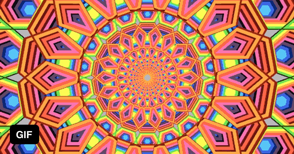 Look at the center of this gif for 5 minutes and you will feel like ...
