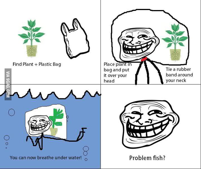 Troll logic at its finest... - 9GAG