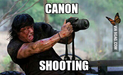 Ever seen Rambo shooting a butterfly with a canon? - 9GAG