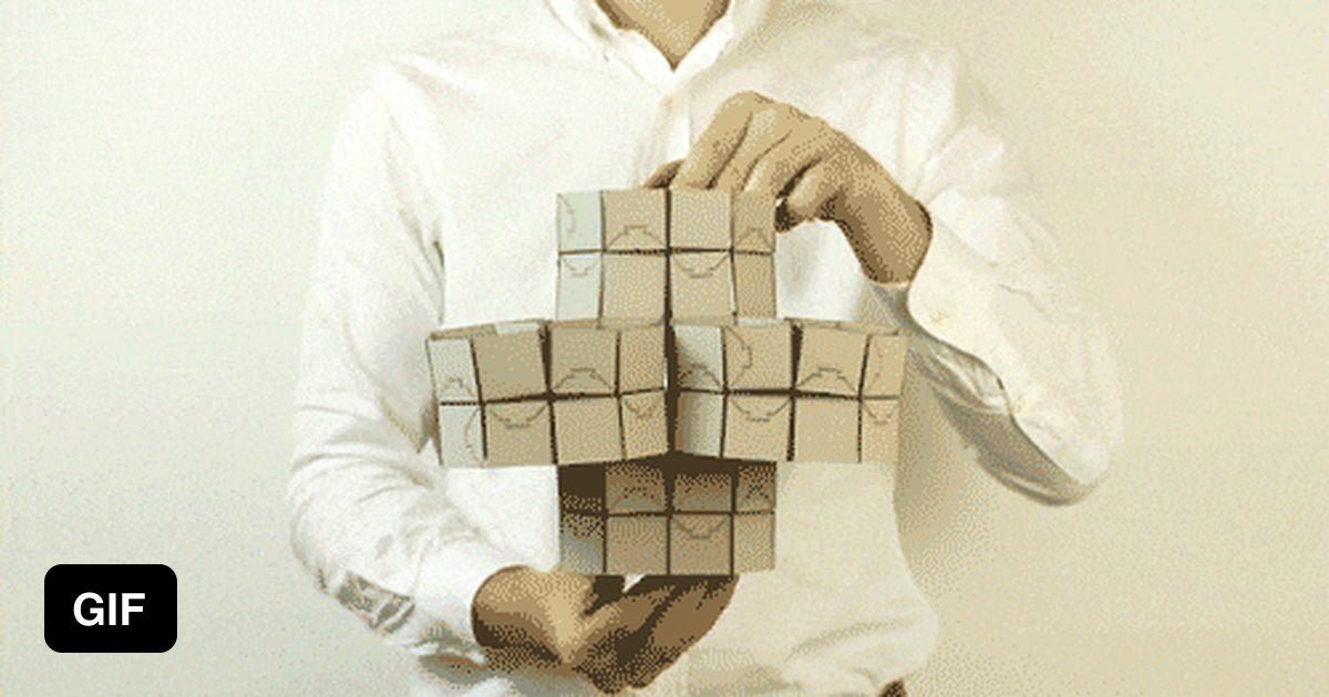 Awesome Shape shifting blocks made from a simple blueprint - 9GAG