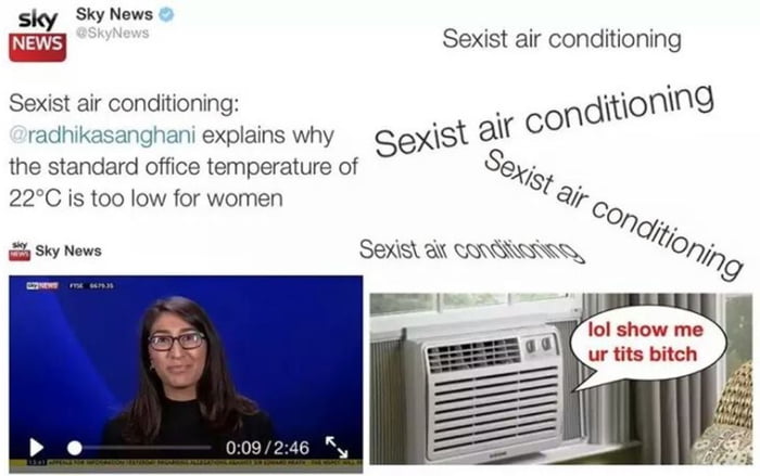 'Sexist Air Conditioning' - 9GAG