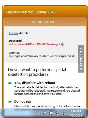Definitely not a virus - 9GAG
