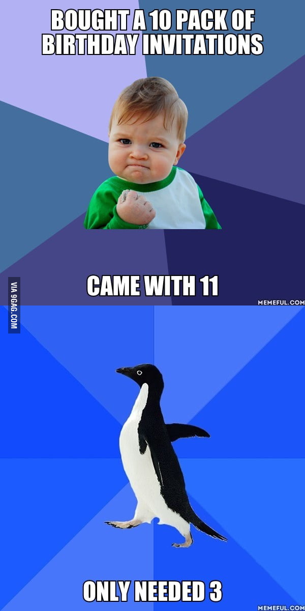 Success/Awkward Birthday Situation - 9GAG