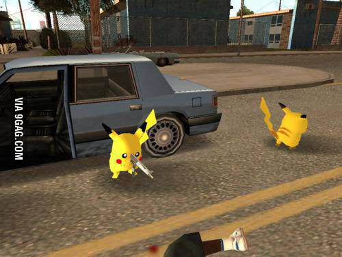 GTA Pikachu mod - 9GAG