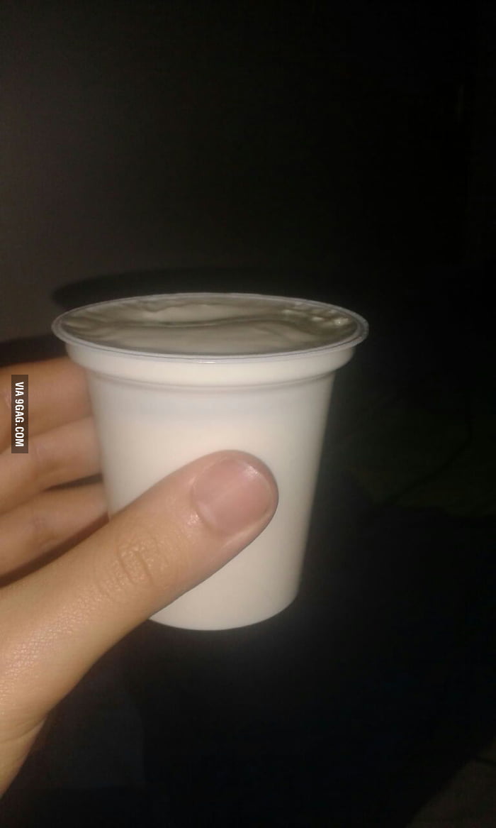 The ultimate yogurt opening challenge... It begins - 9GAG