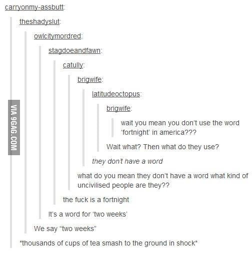 Thousands of cups of tea smash to the ground in shock - 9GAG