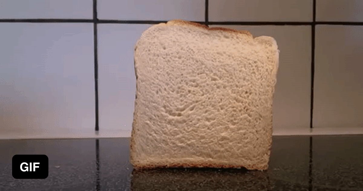 Bread falling over - 9GAG
