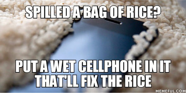 You won't believe this amazing tip for soaking up spilled rice! - 9GAG