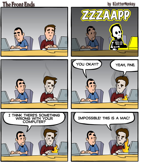 "The Front Ends" - this is my first attempt to a comic, by using a ...