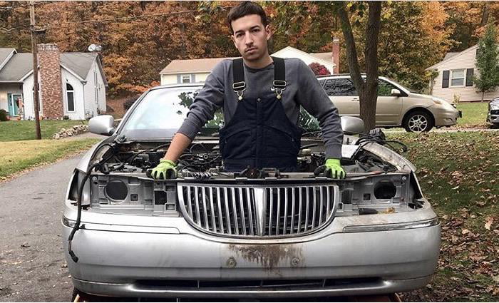 A real-life half man, half car motaur, as seen on the Progressive ...