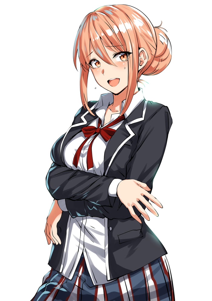 Yui Yuigahama's mom borrowing her uniform - 9GAG