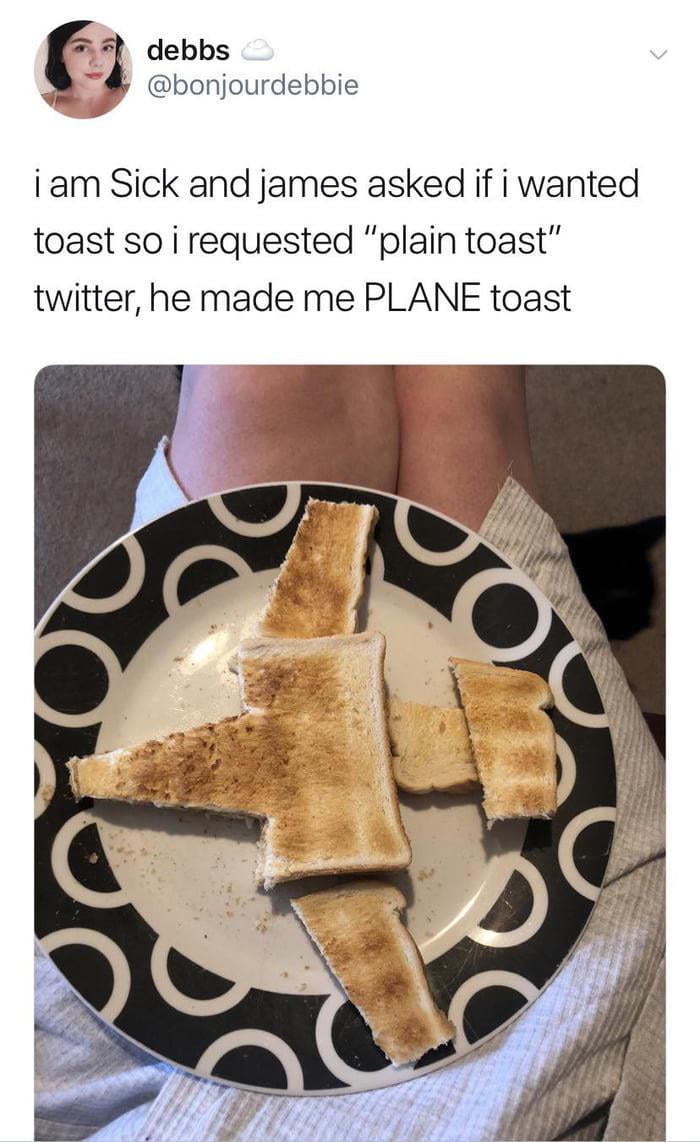 Plane Toast - 9GAG