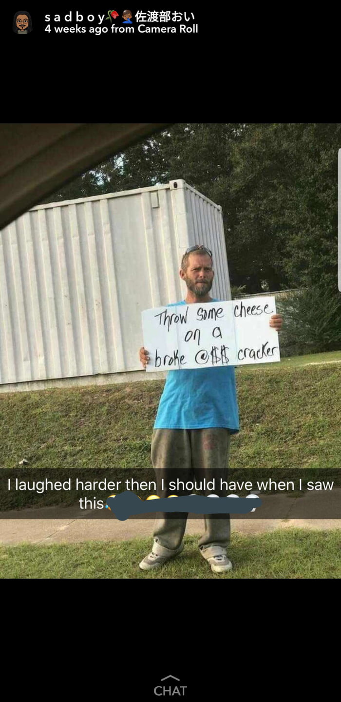 Throw some cheese on a broke ass cracka'.. - 9GAG