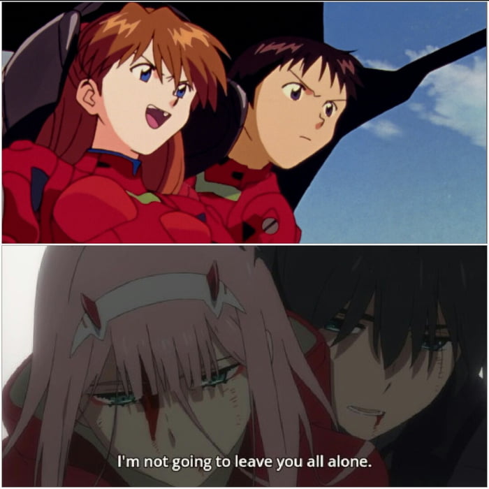 Shinji and Asuka or Hiro and Zero Two? - 9GAG