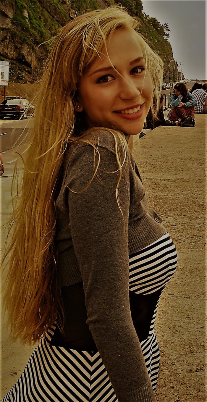 My incredible fiancee in San Sebastian, Spain - 9GAG