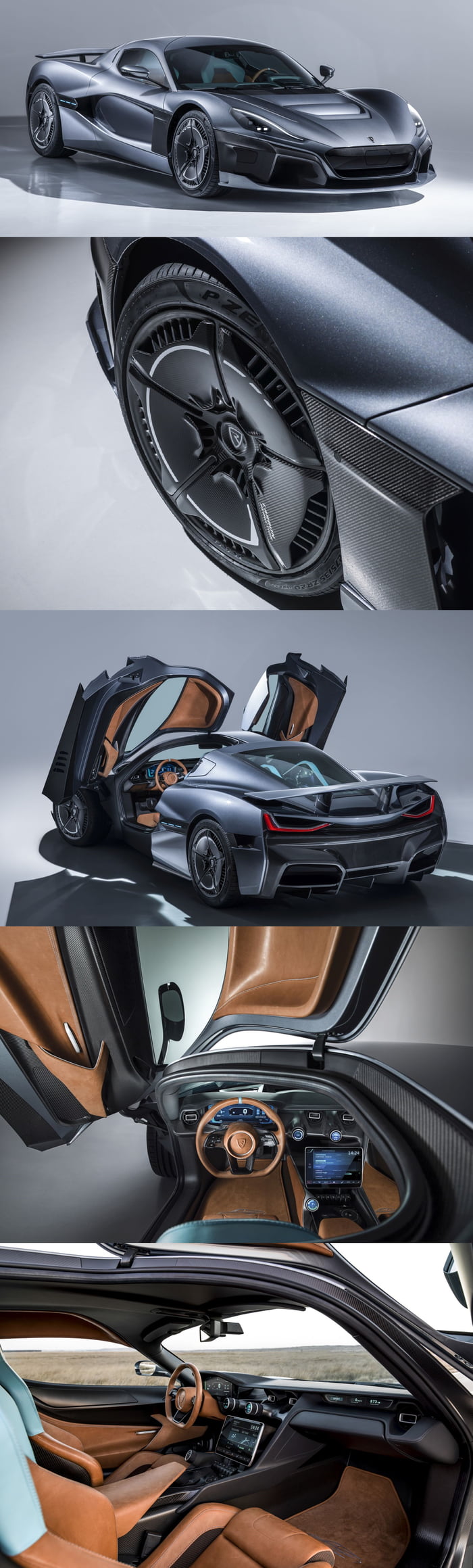 Electric car Rimac C_Two: Top Speed 412 km/h, Power 1914 hp, 100 km/h ...