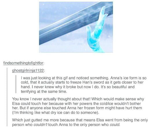 In disney frozen Anna freezes Hans' sword which then shatters it - 9GAG