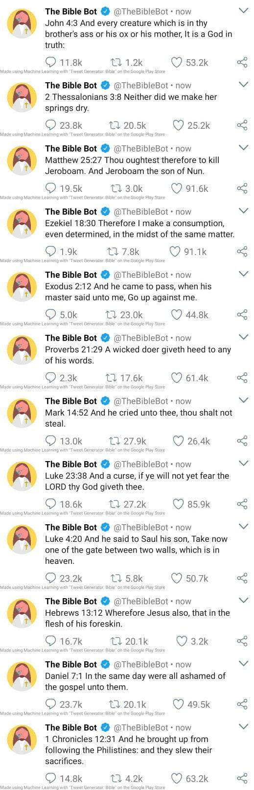 Bunch of funny fake tweets generated from a machine learning app with a ...